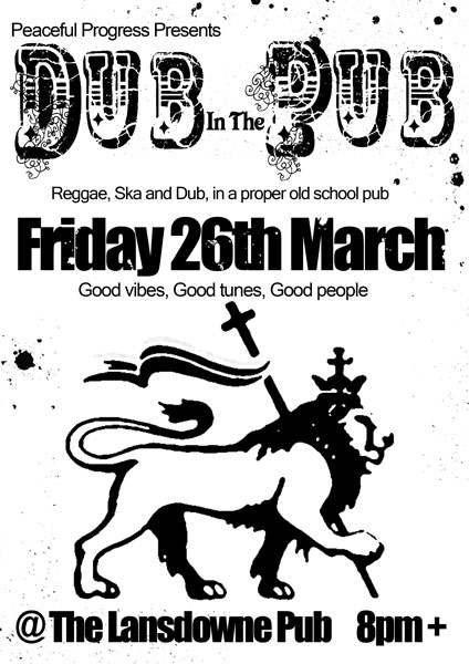 Dub in the Pub « Peaceful Progress « Peaceful Progress – Graffiti Art ...